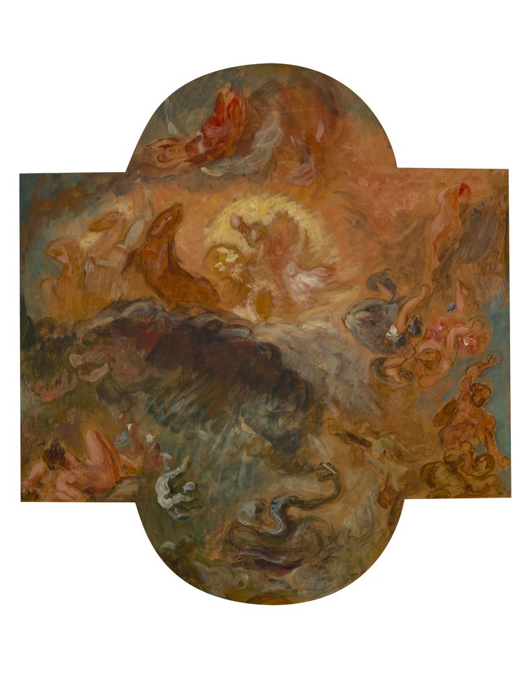 Apollo Slays Python by Ferdinand Victor Eugene Delacroix